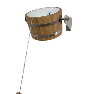 Sauna Shower Bucket 12/ 20/ 30 Litres With Stainless Steel Holders ...