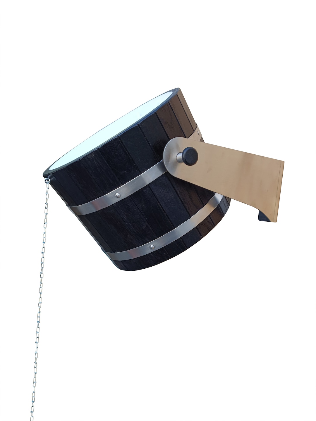 Black Oak Sauna Bucket Shower 20l / Black Sauna Cold Shower - Etsy