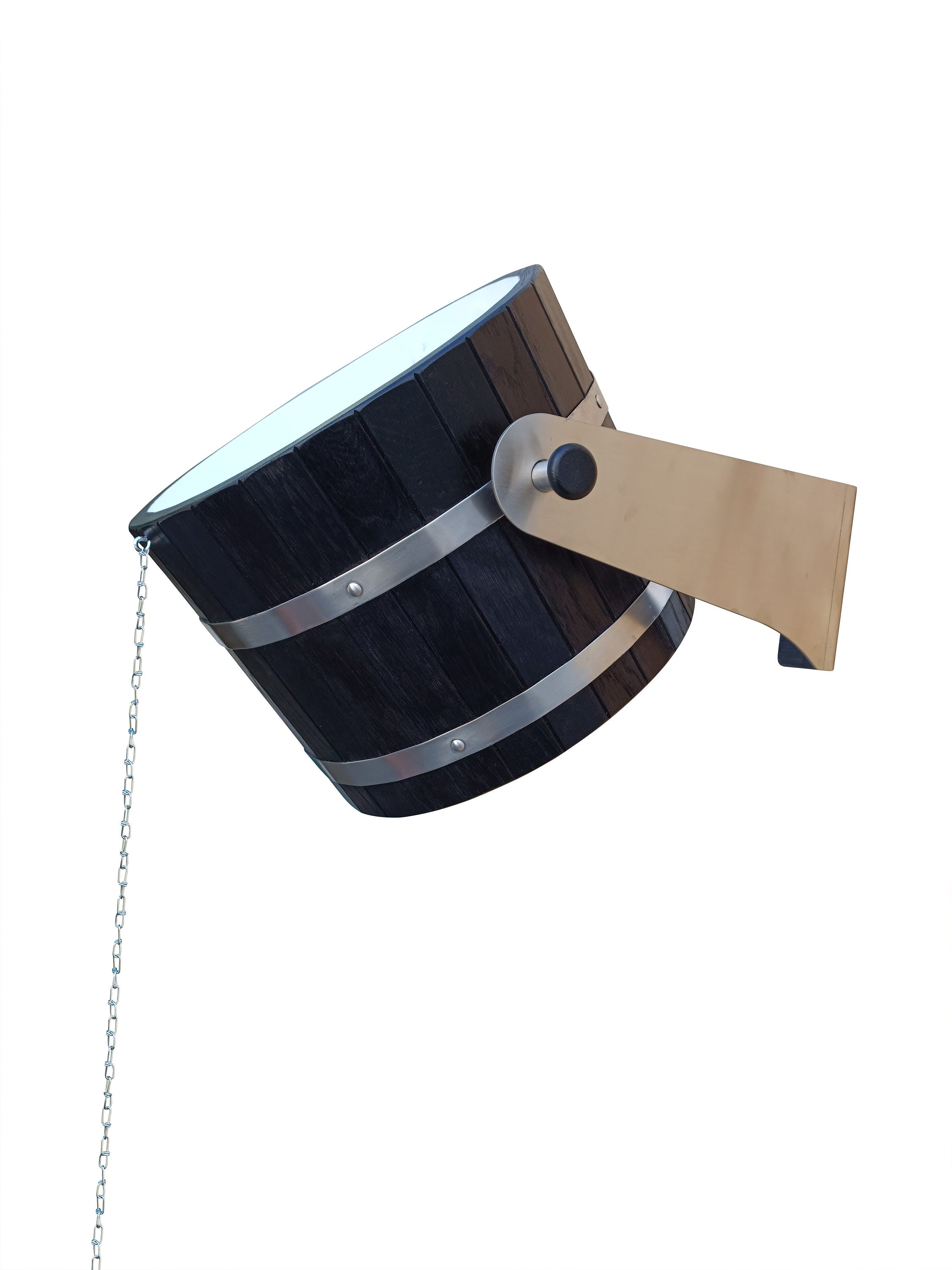 Black Oak Sauna Bucket Shower 20l / Black Sauna Cold Shower - Etsy