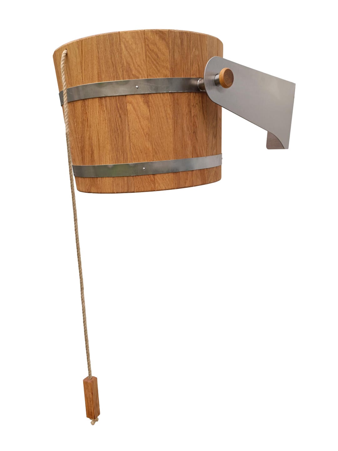 Sauna Bucket Shower 20l With Stainless Steel Holders / Sauna Waterfall ...