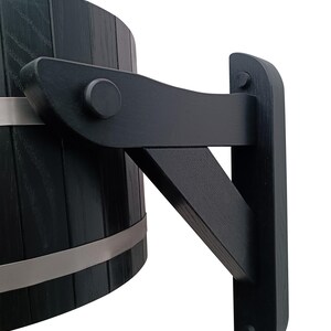Black Sauna Waterfall 30l (oak) With Rope Pull - Etsy
