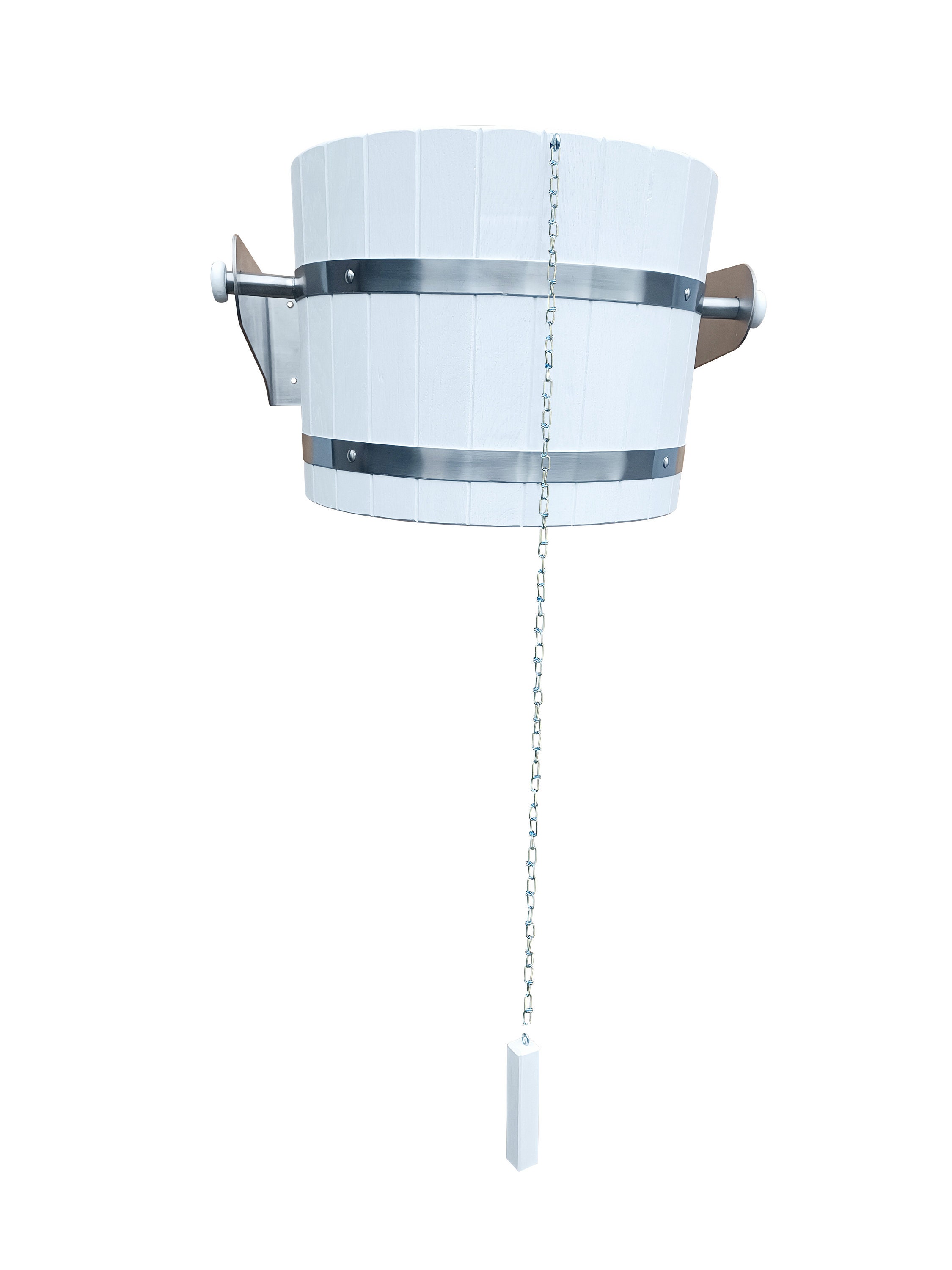 White Oak Sauna Bucket Shower 20l / Sauna Waterfall White Painted - Etsy