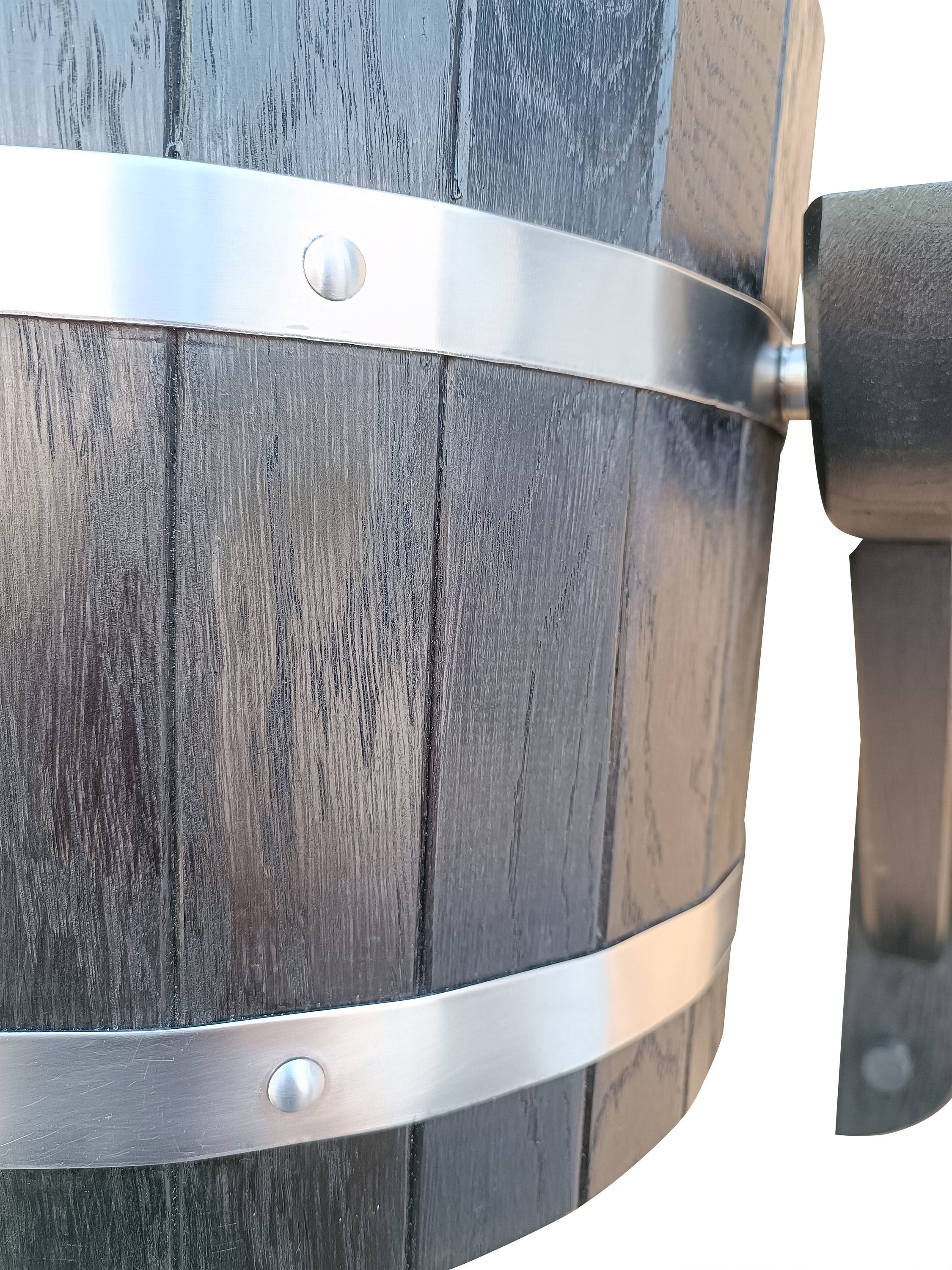Black Oak Sauna Bucket Shower 20l / Black Self Spilling Bucket - Etsy
