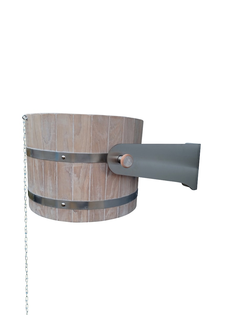 Whitewashed Oak Sauna Bucket Shower 12l / Cold Shower - Etsy