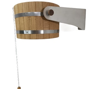Sauna Shower Bucket 12/ 20/ 30 Litres With Stainless Steel Holders ...