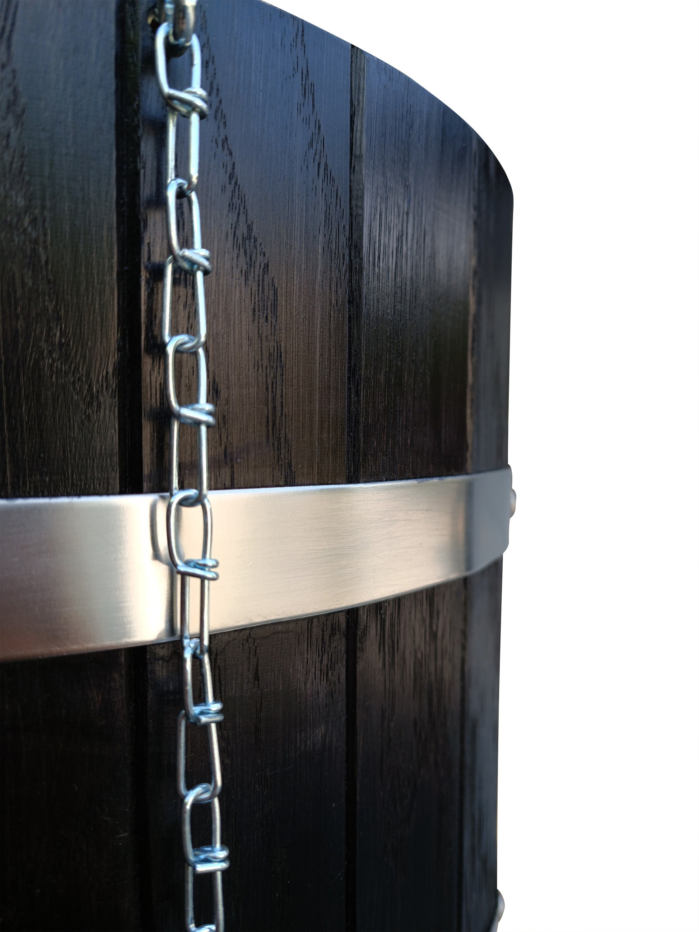 Black Oak Sauna Bucket Shower 20l / Black Self Spilling Bucket - Etsy