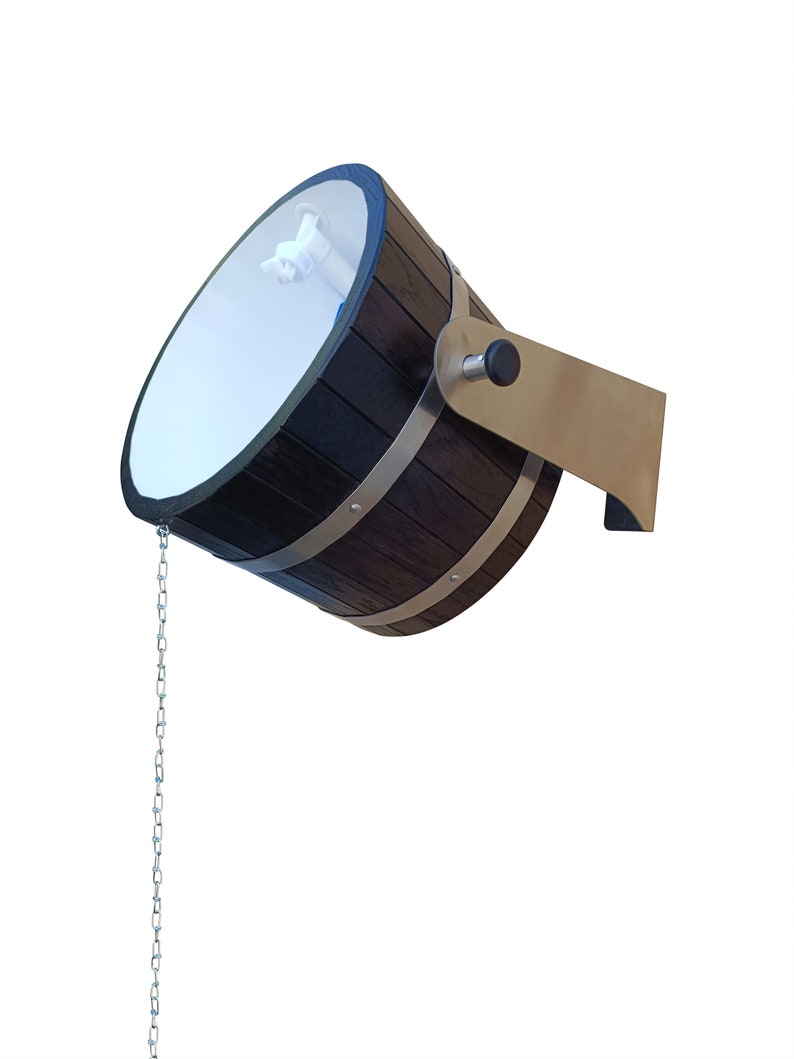 Black Oak Sauna Bucket Shower 20l / Black Sauna Cold Shower - Etsy