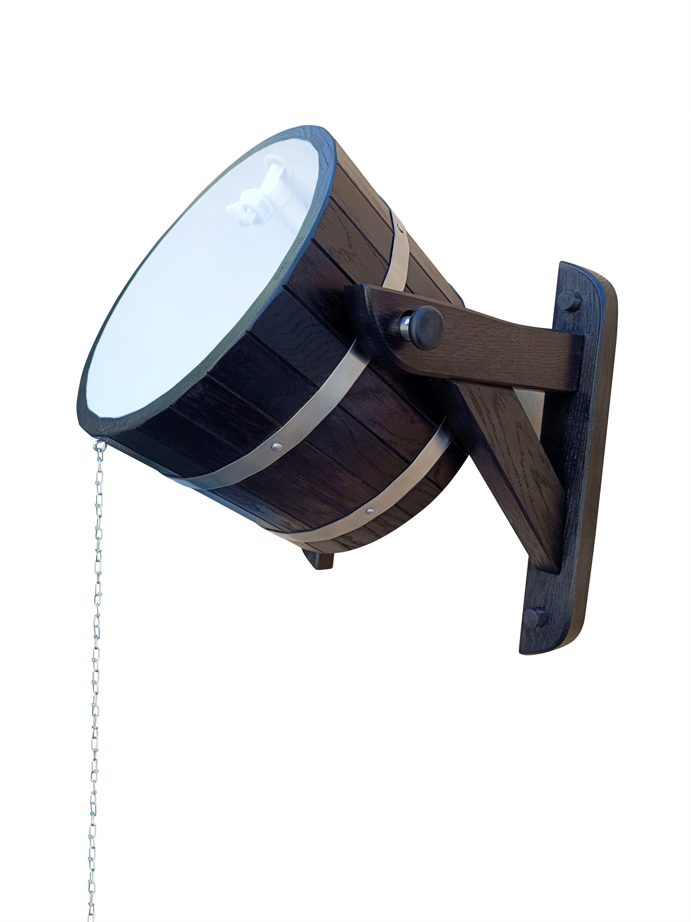 Black Oak Sauna Bucket Shower 20l / Black Self Spilling Bucket - Etsy