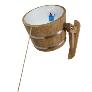 Sauna Bucket Shower 20l With Rope Pull/ Sauna Waterfall / Extreme ...