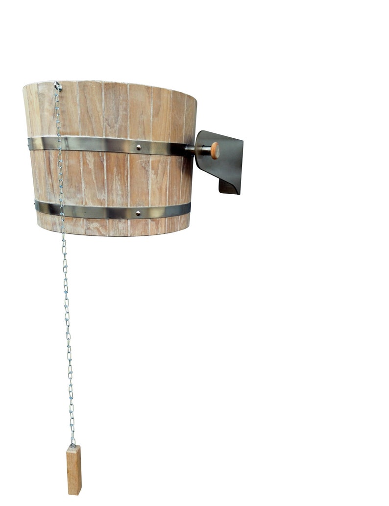 Whitewashed Oak Sauna Bucket Shower 12l / Cold Shower - Etsy