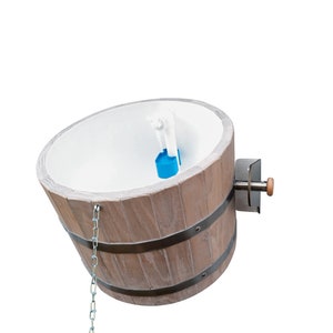 Whitewashed Oak Sauna Bucket Shower 12l / Cold Shower - Etsy