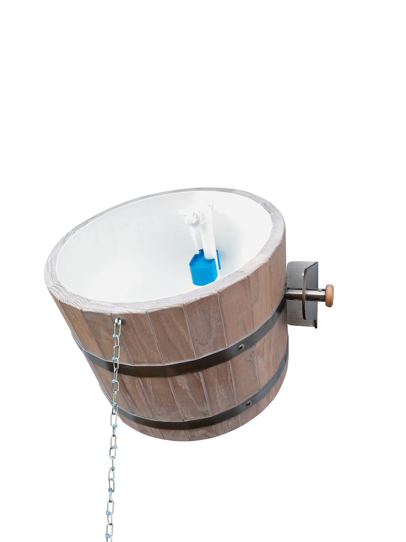 Whitewashed Oak Sauna Bucket Shower 12l / Cold Shower - Etsy