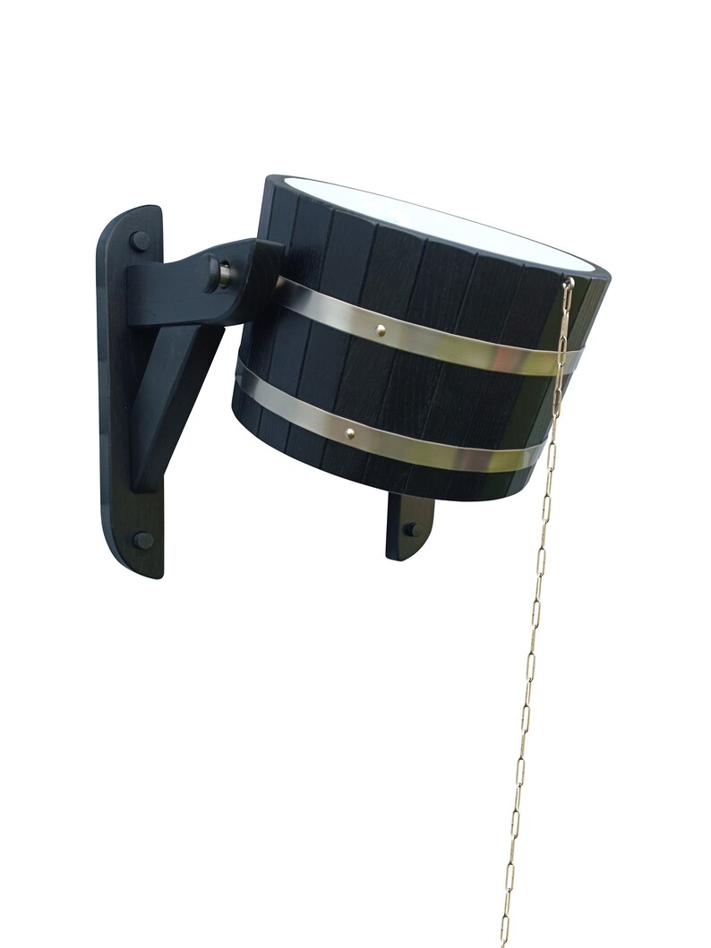 Black Oak Self Spilling Bucket 12l / Black Sauna Cold Shower - Etsy