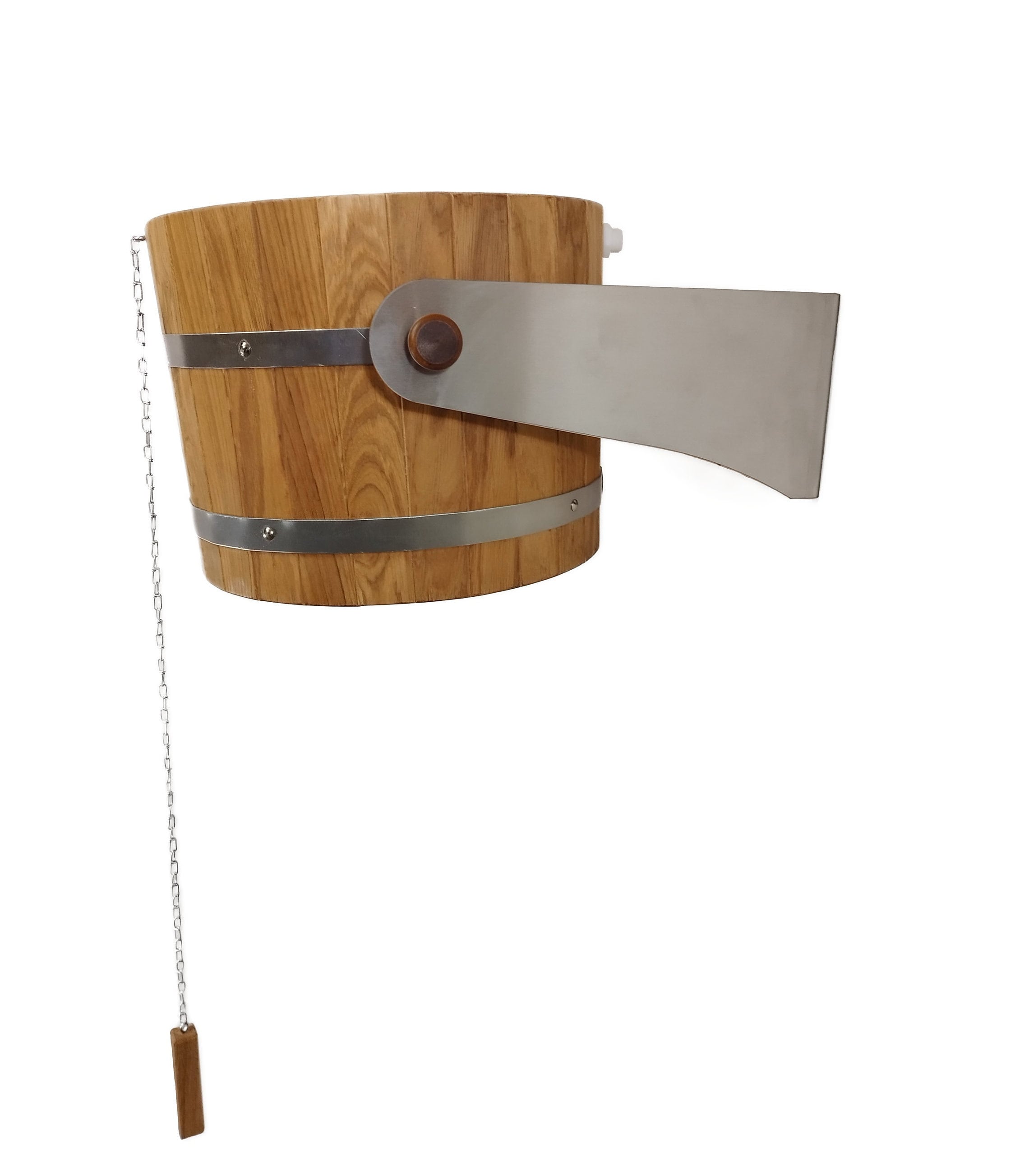 Sauna Bucket Shower 20l With Stainless Steel Holders / Sauna Waterfall ...