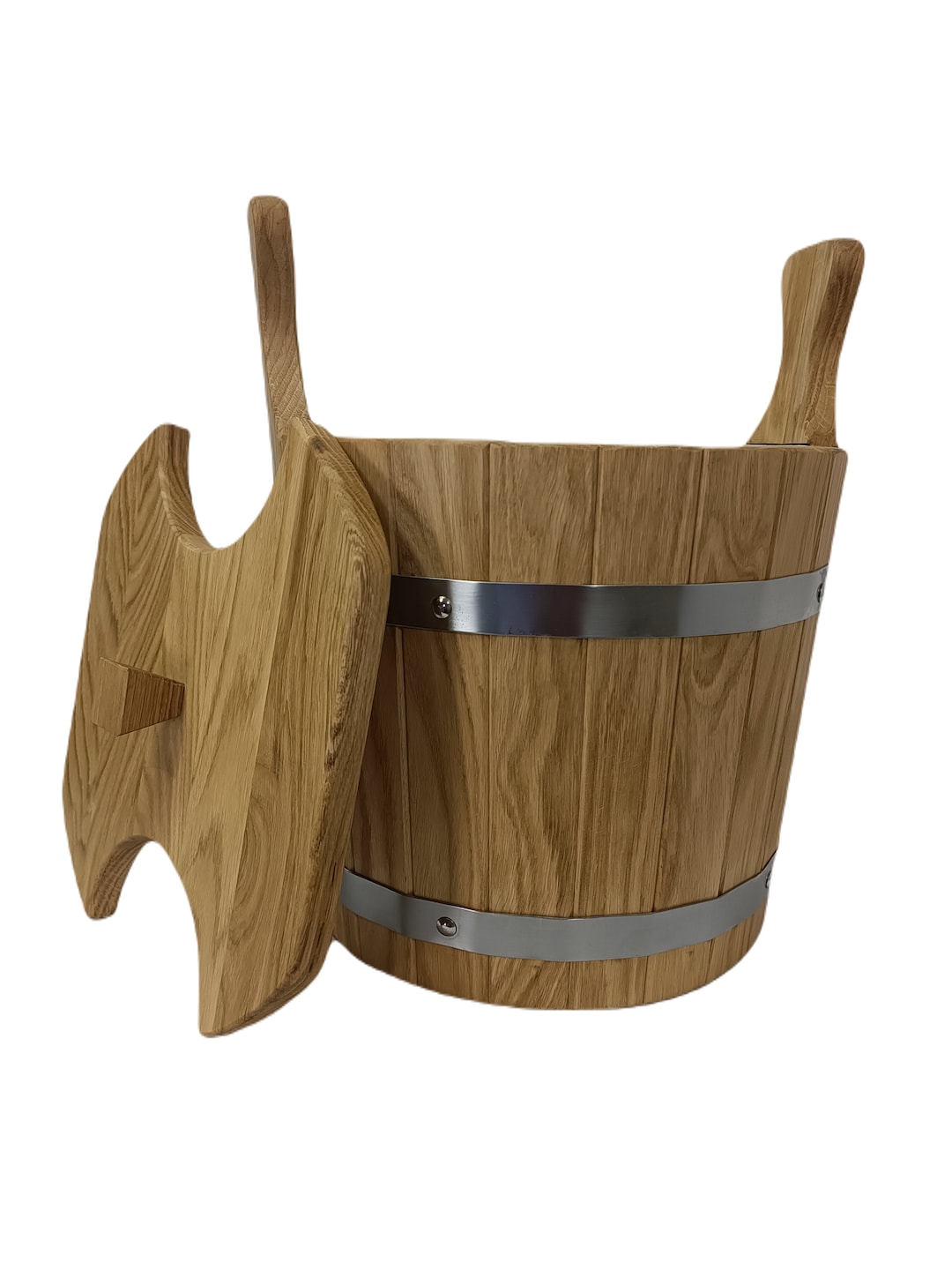 Sauna Bucket With Lid for Steaming Brooms 12l / Wooden Sauna Bucket ...