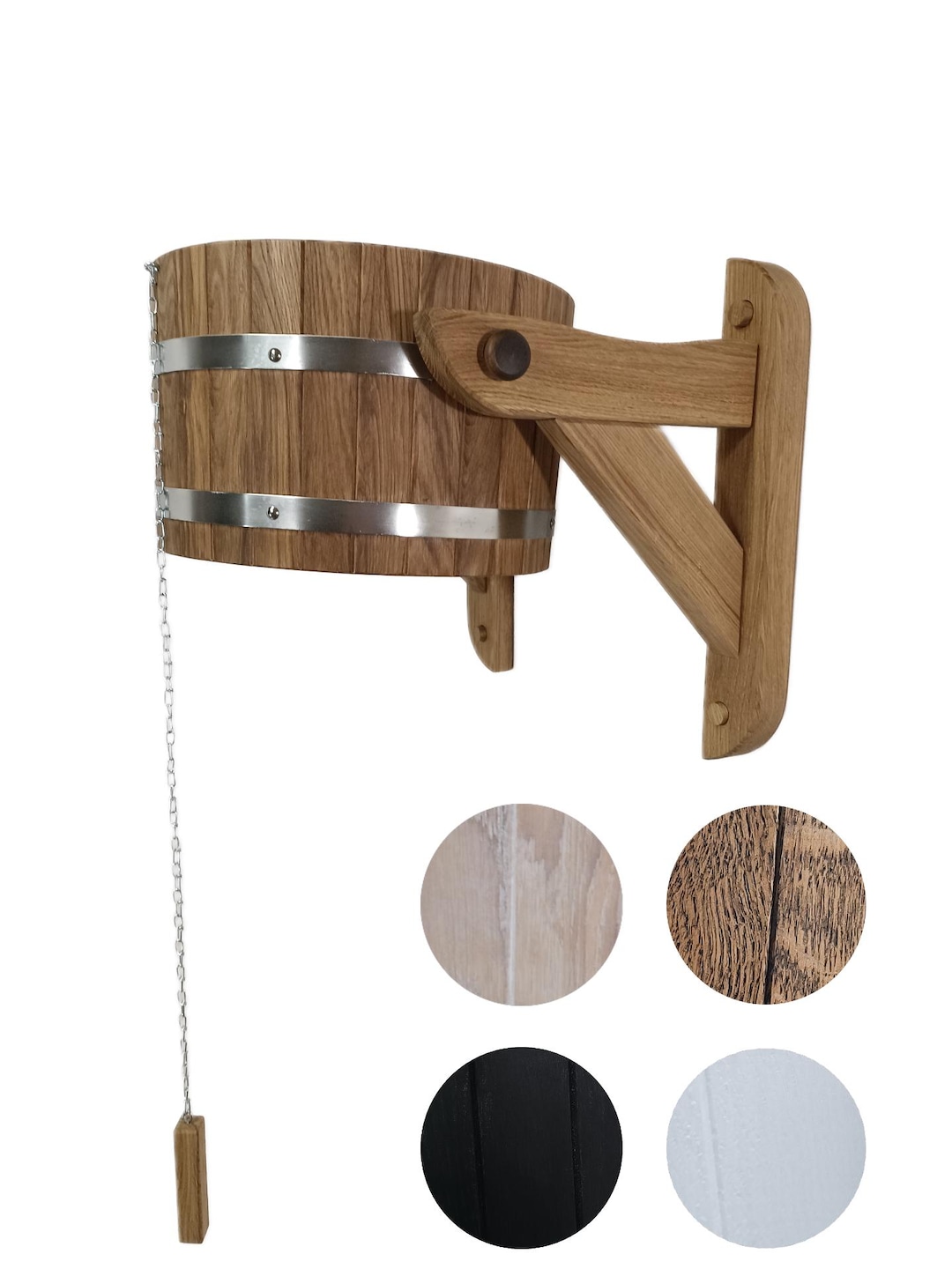 Water Splash Bucket With Stainless Steels Holders in 5 Colours (12 ...