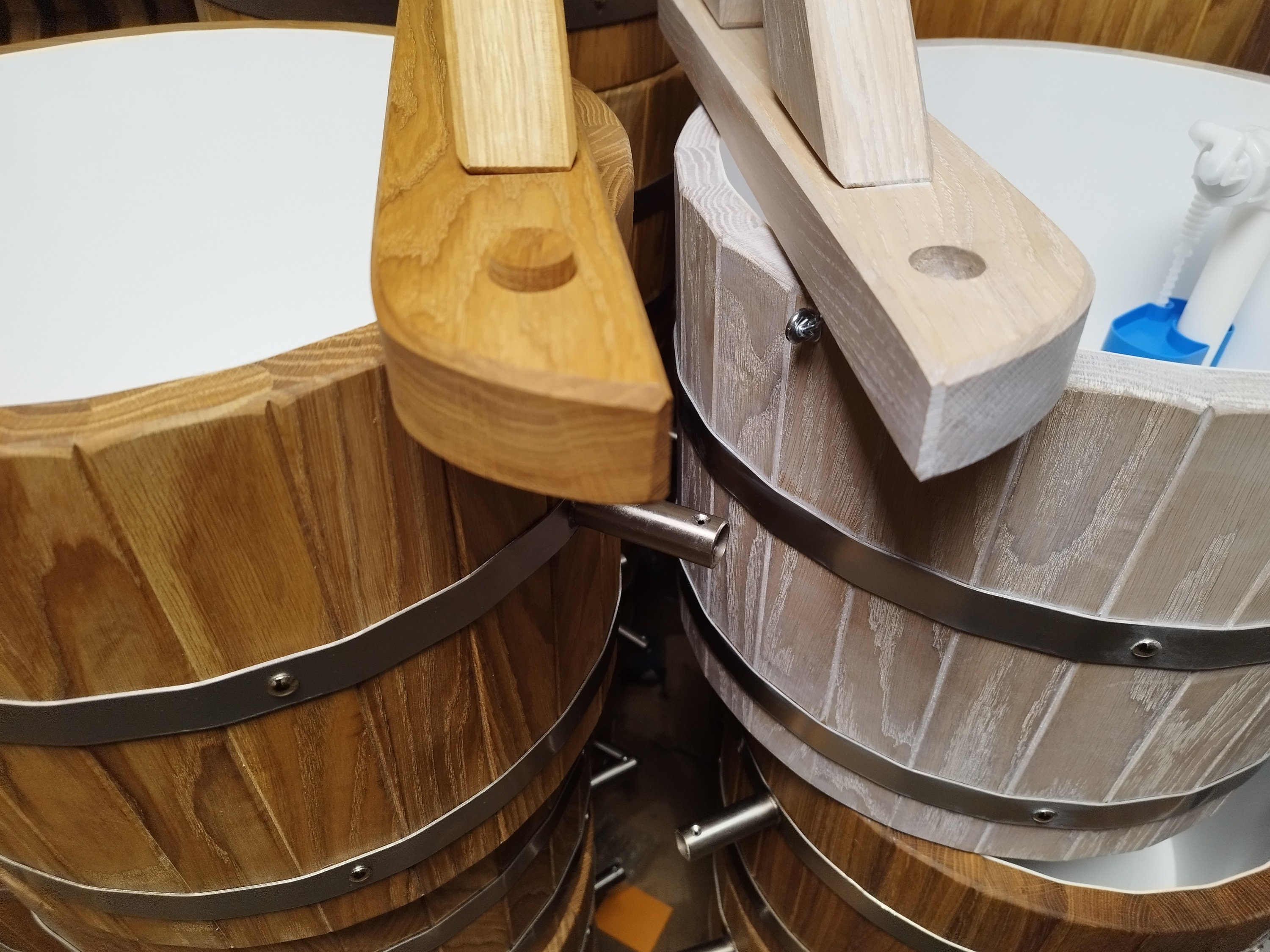 Bleached Oak Sauna Bucket Shower 20l / Bleached Oak Sauna Waterfall - Etsy