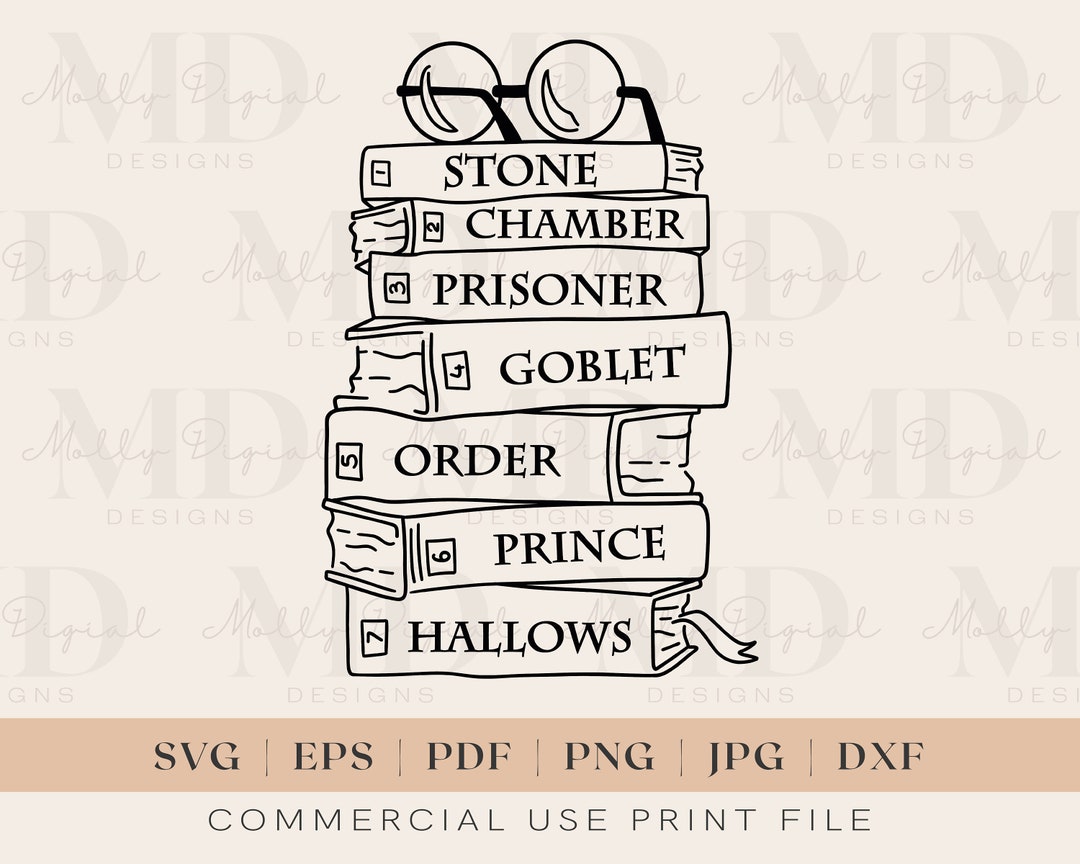 Wizard Books SVG / Wizard House School SVG / Magic SVG / Books Clipart ...