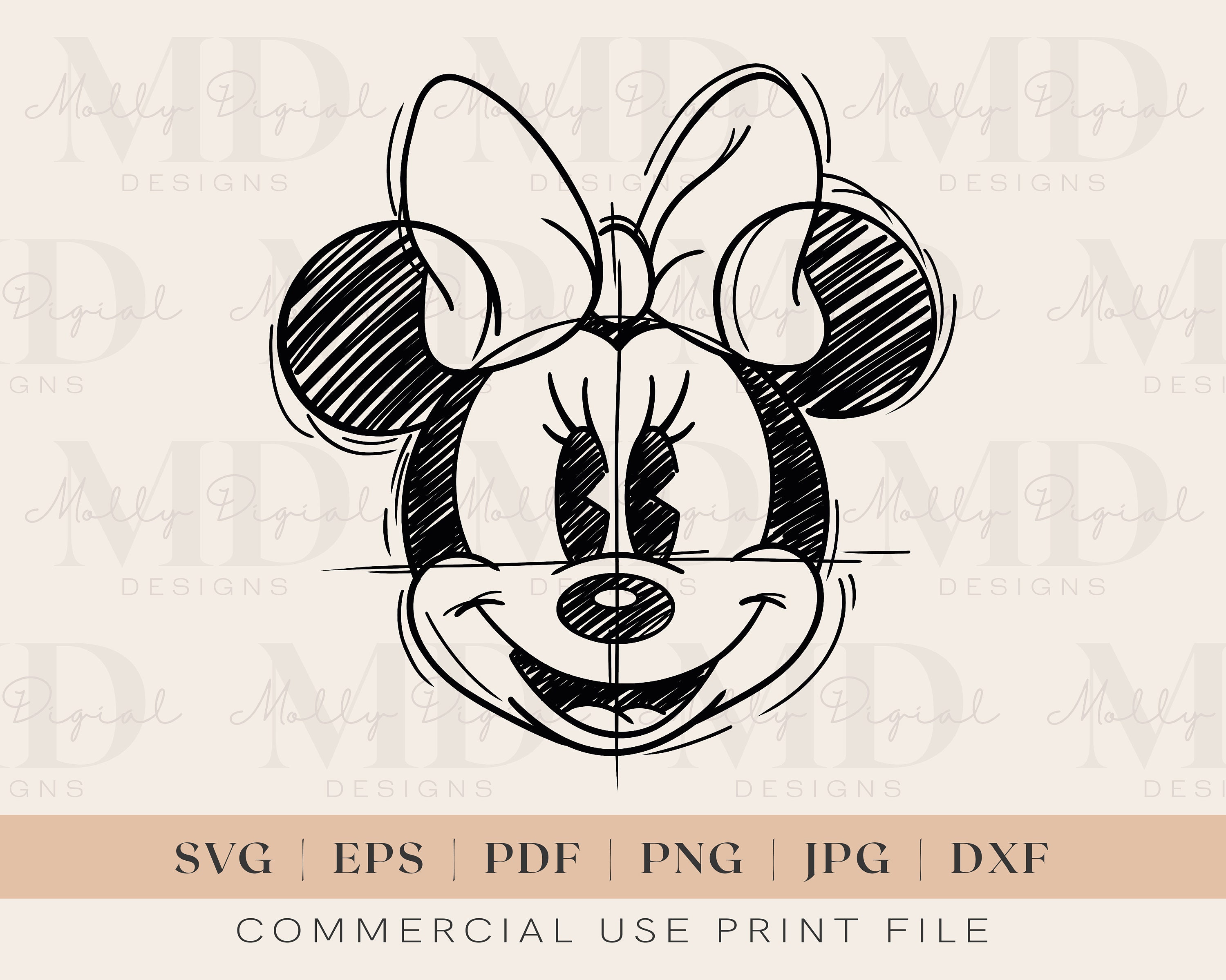 Minnie Head Outline