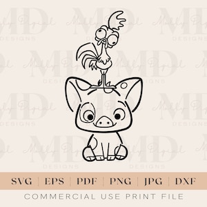 Hei Hei and Pua SVG Moana SVG Sublimation Family Trip Svg Cricut Cut ...