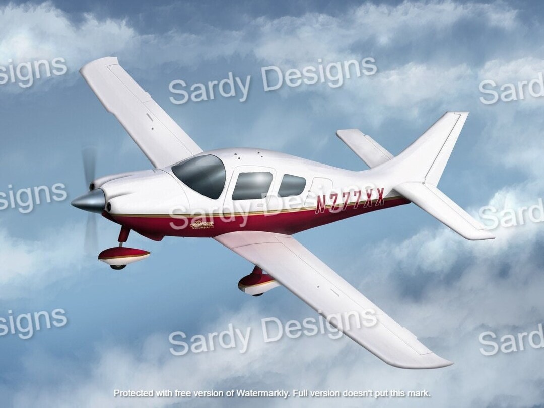 Airplane Art. Custom, One-off Design Poster Art, Background, Digital ...