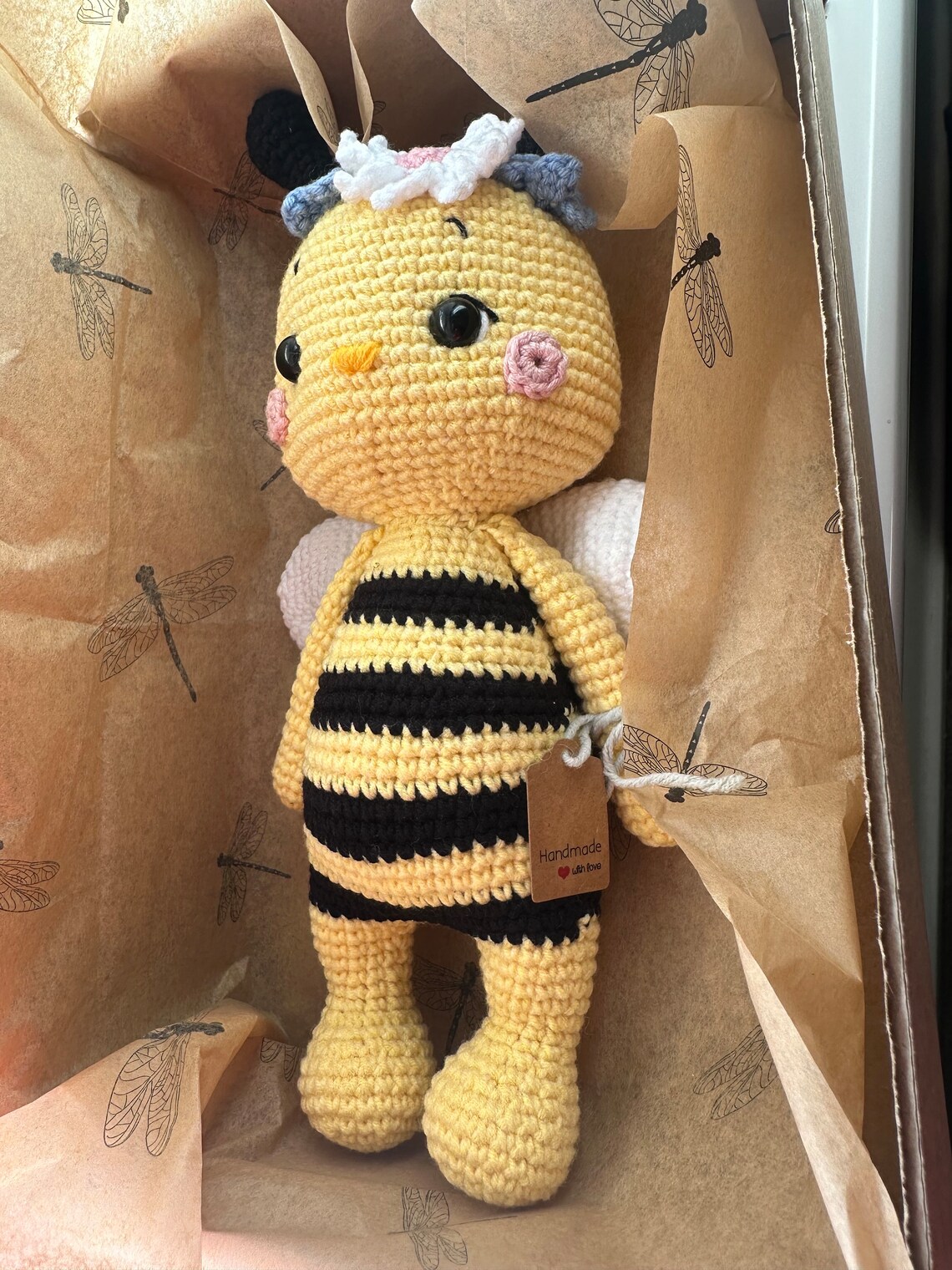 Lily the Bee Crocheted Amigurumi Toy - Etsy UK