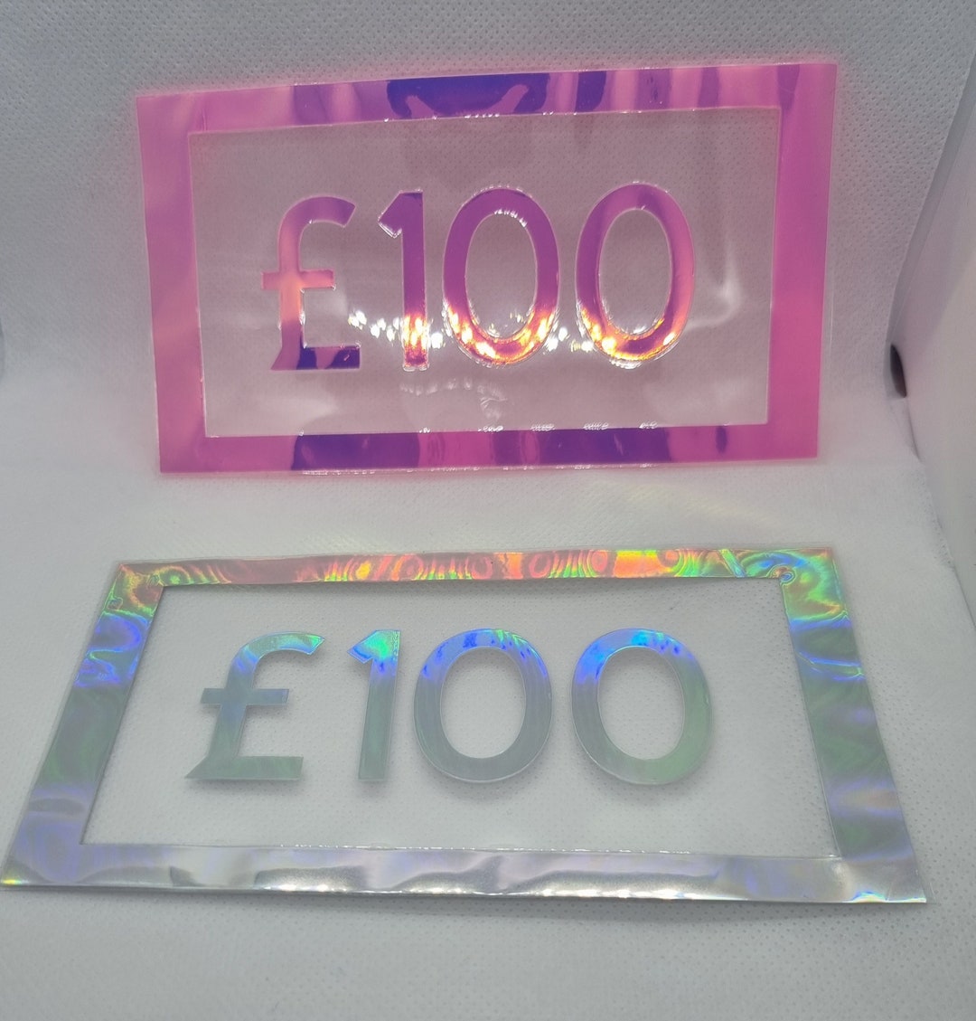 Cashplace Holders/value Place Holder Uk/pounds Place Holder/border ...