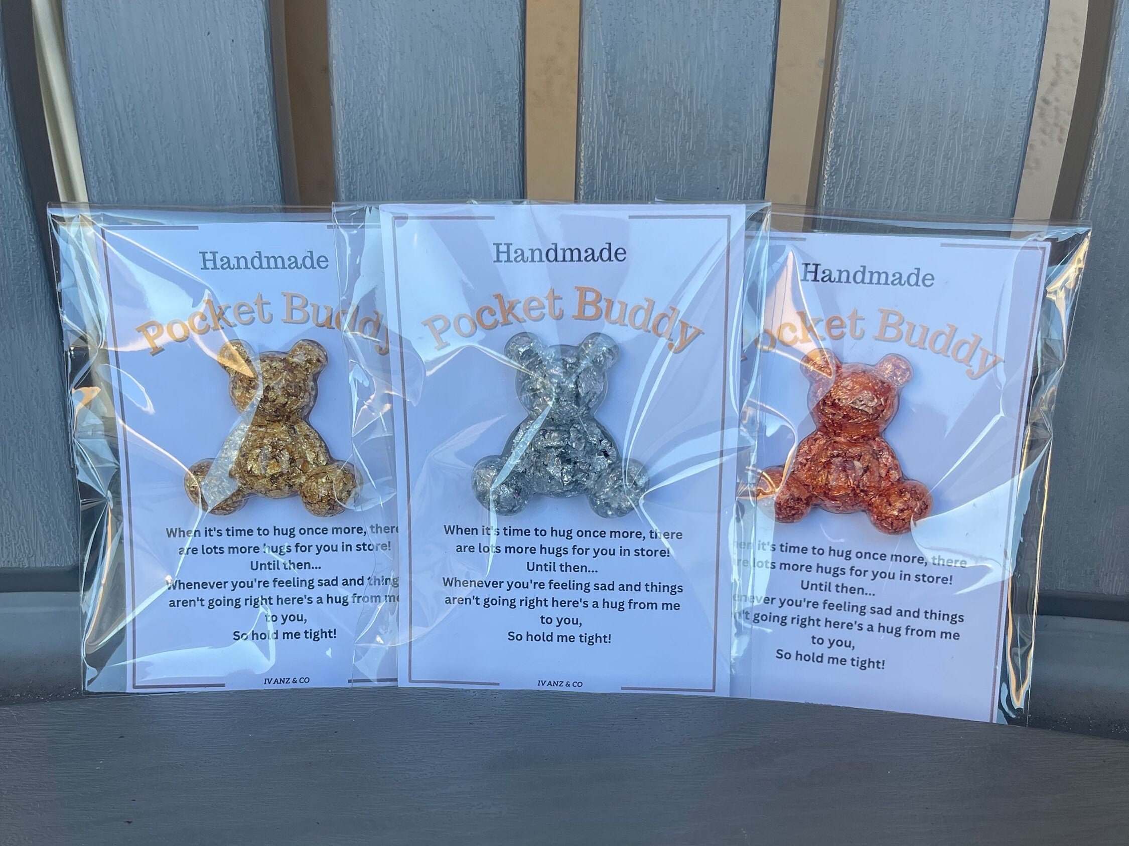 Pocket Buddy, Pocket Bear, Pocket Hug, Bear Gift, Anxiety Reliever ...