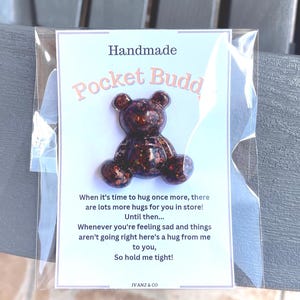 Pocket Buddy, Pocket Bear, Pocket Hug, Bear Gift, Anxiety Reliever ...