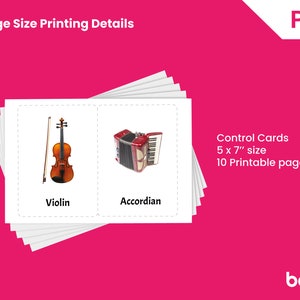 Musical Instruments • Editable Montessori Cards • PDF Printable Toddler ...