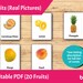 Fruits (real Pictures) • Editable Montessori Cards • PDF Printable ...