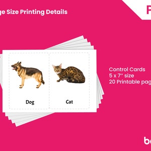 Editable Montessori Cards • PDF Printable Toddler Flashcards • 3- Part ...