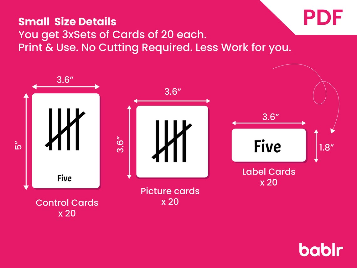 Tally Marks • Editable Montessori Cards • PDF Printable Kids Flashcards ...