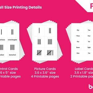 Tally Marks • Editable Montessori Cards • PDF Printable Kids Flashcards ...