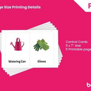 Gardening Tools • Editable Montessori Cards • PDF Printable Toddler ...