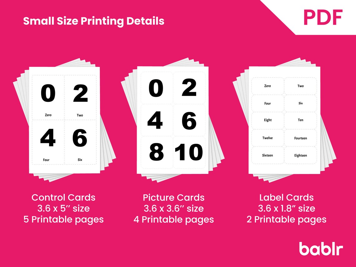 Even Numbers • Editable Montessori Cards • PDF Printable Toddler ...