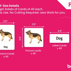 Editable Montessori Cards • PDF Printable Toddler Flashcards • 3- Part ...