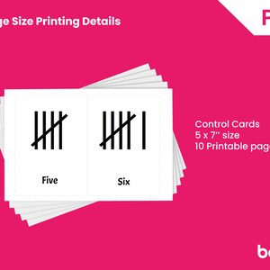 Tally Marks • Editable Montessori Cards • PDF Printable Kids Flashcards ...