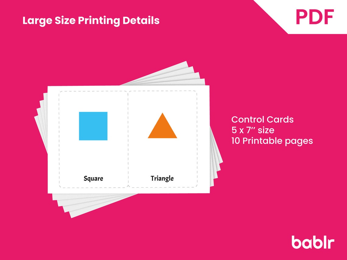 2D Shapes • Editable Montessori Cards • PDF Printable Toddler ...