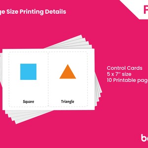 2D Shapes • Editable Montessori Cards • PDF Printable Toddler ...