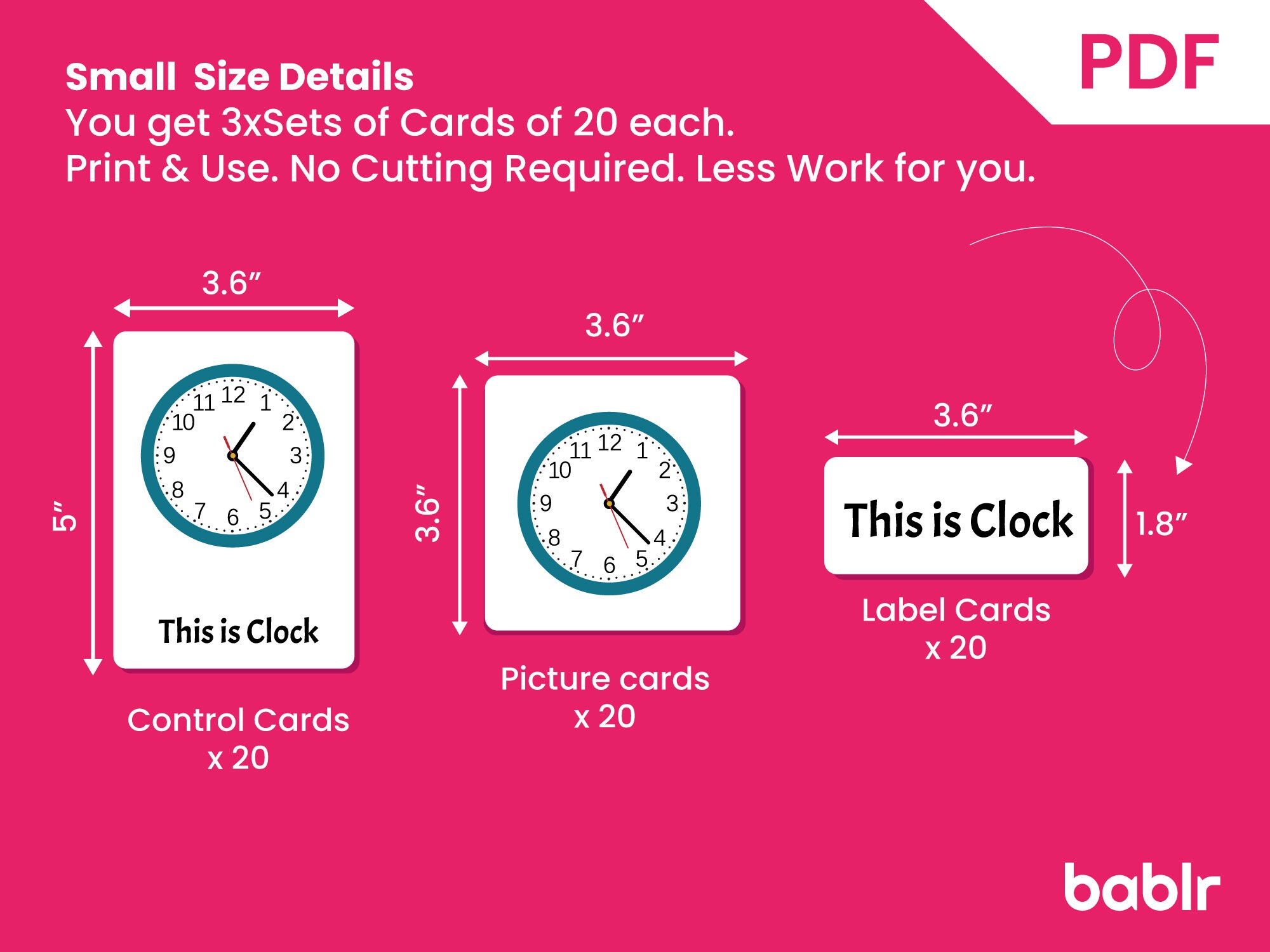 Time Clock • Editable Montessori Cards • PDF Printable Toddler ...