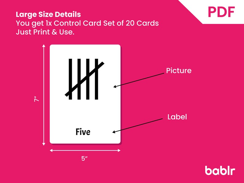 Tally Marks • Editable Montessori Cards • PDF Printable Kids Flashcards ...