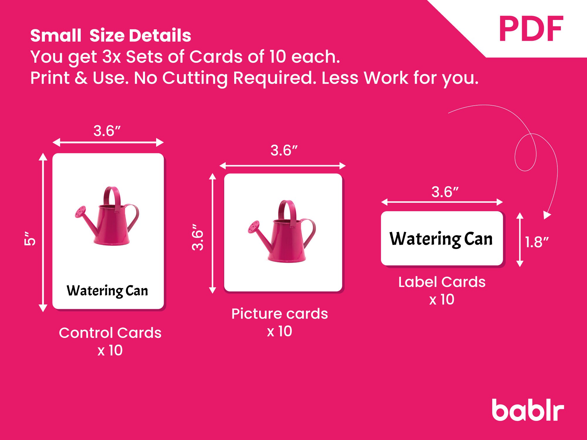 Gardening Tools • Editable Montessori Cards • PDF Printable Toddler ...