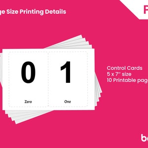 Binary Numbers • Editable Montessori Cards • PDF Printable Toddler ...