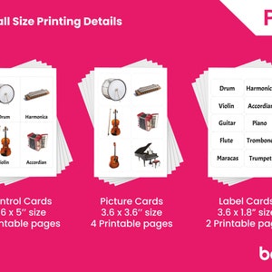 Musical Instruments • Editable Montessori Cards • PDF Printable Toddler ...