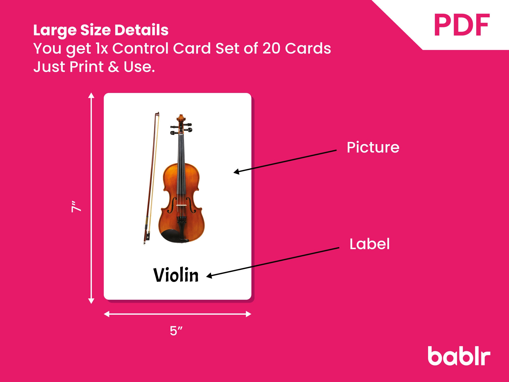 Musical Instruments • Editable Montessori Cards • PDF Printable Toddler ...