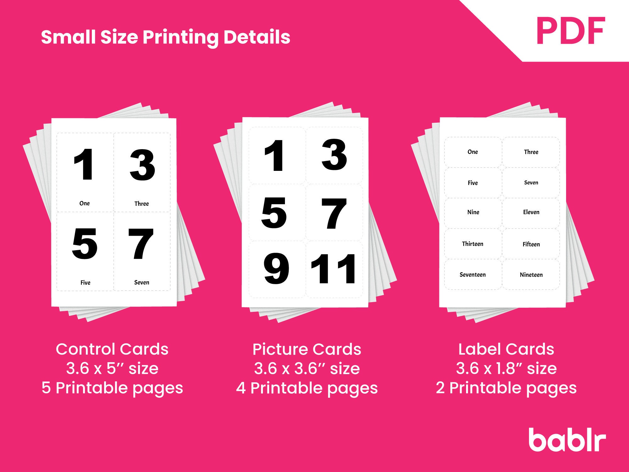 Odd Numbers • Editable Montessori Cards • PDF Printable Toddler ...