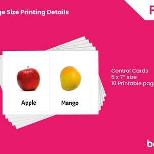 Fruits (real Pictures) • Editable Montessori Cards • PDF Printable ...
