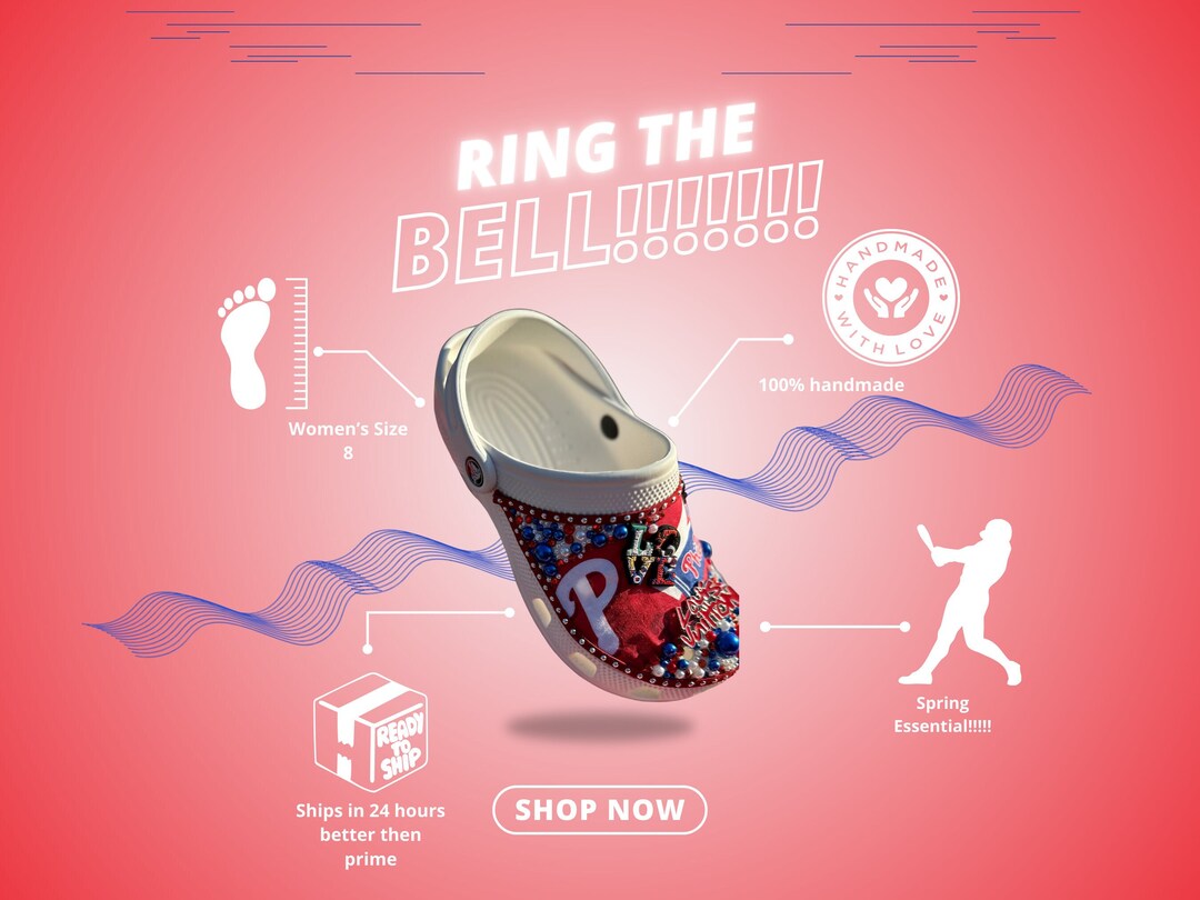 Step Into Spring Training With Custom Phillies-inspired Crocs Perfect ...