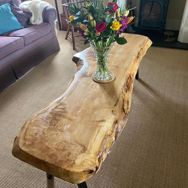 Natural Wood Table - Etsy